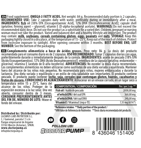 Doctor Pump Super Omega 3 60 Perlas